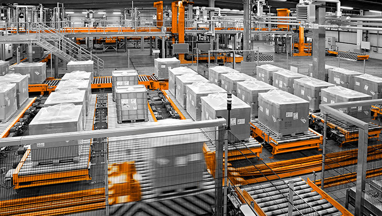 Processus logistique connecté : automatisation logistique de palettes ...